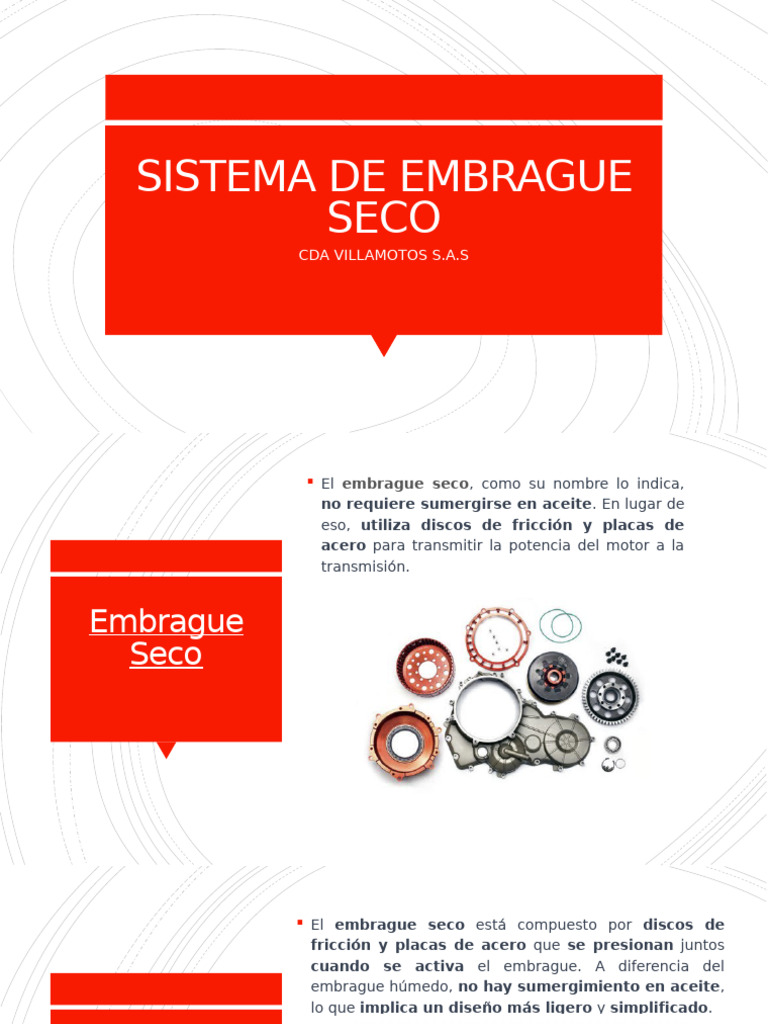 Sistema de Embrague Seco | PDF