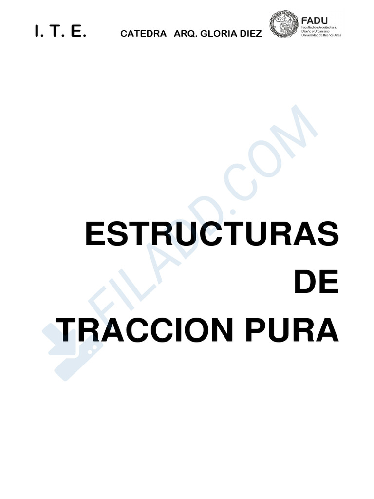 Fadu Ite - Estructuras de Traccion Pura | PDF | Geometría euclidiana