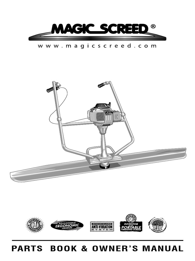 Manual Magic Screed GX31 HD5050 | PDF | Gasoline | Exhaust Gas