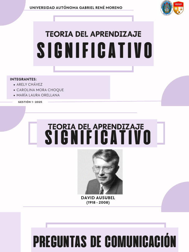 Aprendizaje Significativo | PDF