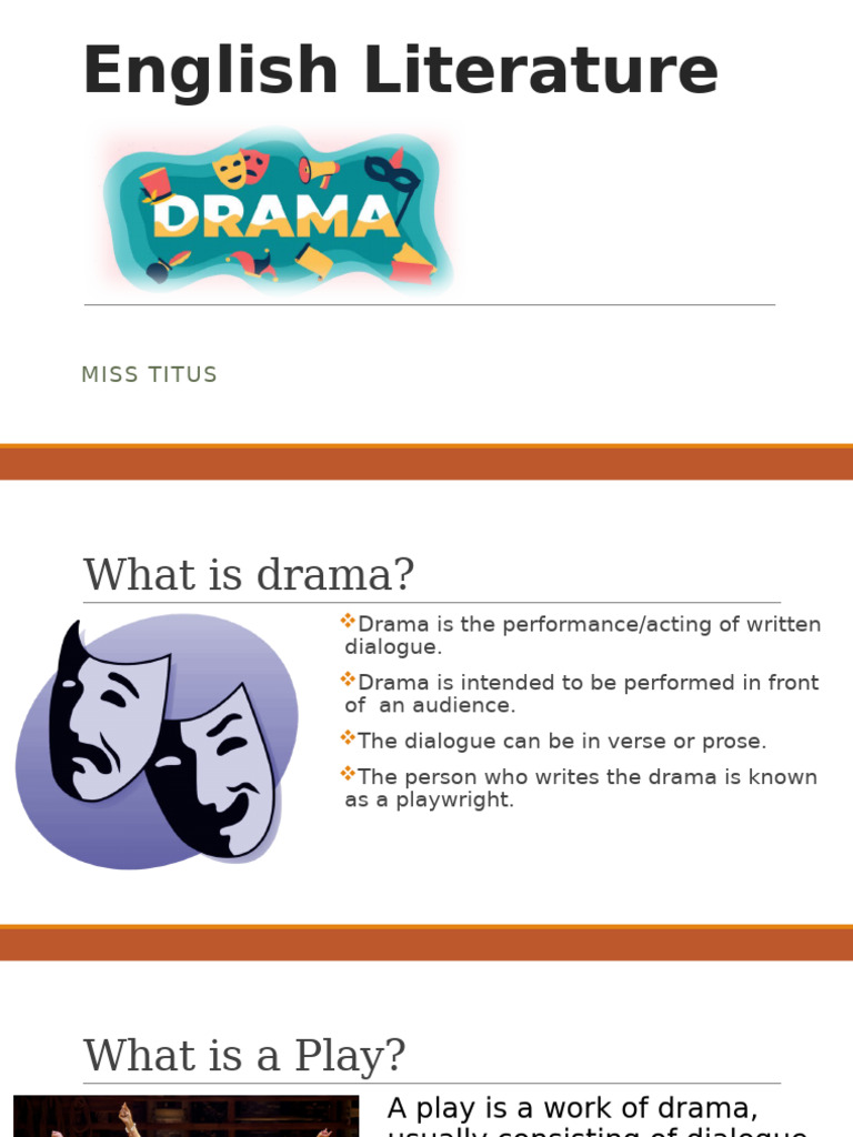 Drama Note | PDF
