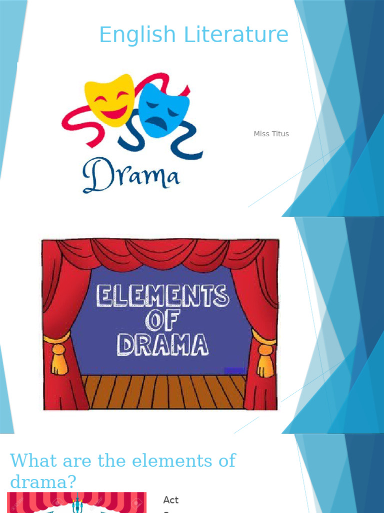 Elements of Drama Note | PDF | Plot (Narrative)