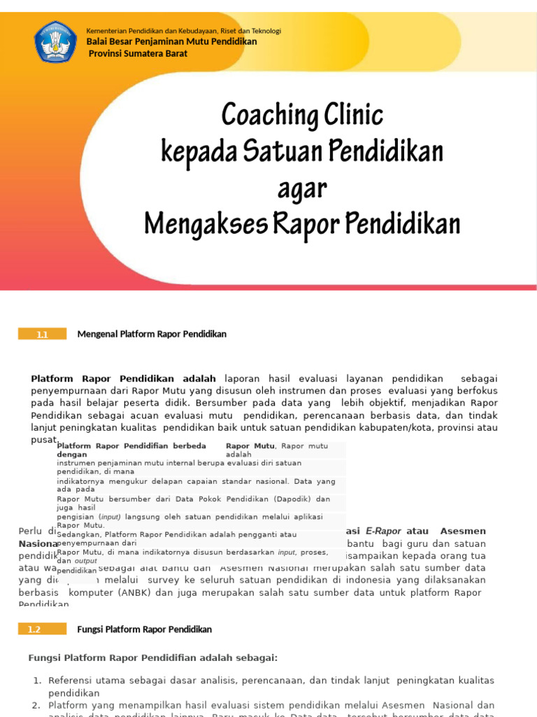 Analisis Rapor Pendidikan | PDF