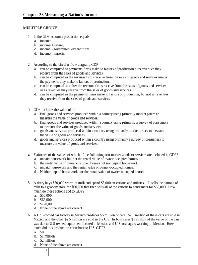 Review For Final Exam - ECON1 - Part II | PDF | Cost Of Living | Money