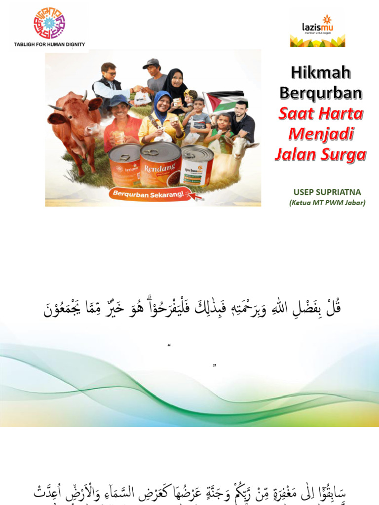 Hikmah Qurban - Harta Menjadi Jakan Surga | PDF