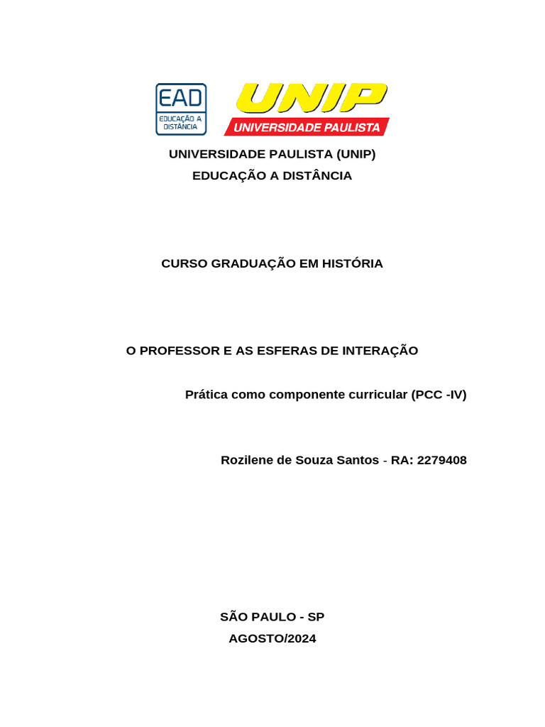 PCC Iv o Professor e As Esferas de Interação | PDF | Pedagogia | Autismo