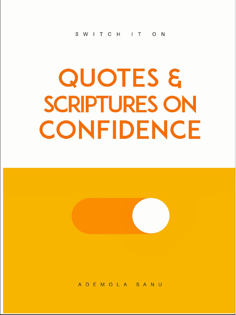 Quotes Scriptures On Confidence | PDF | Epistle To The Philippians ...