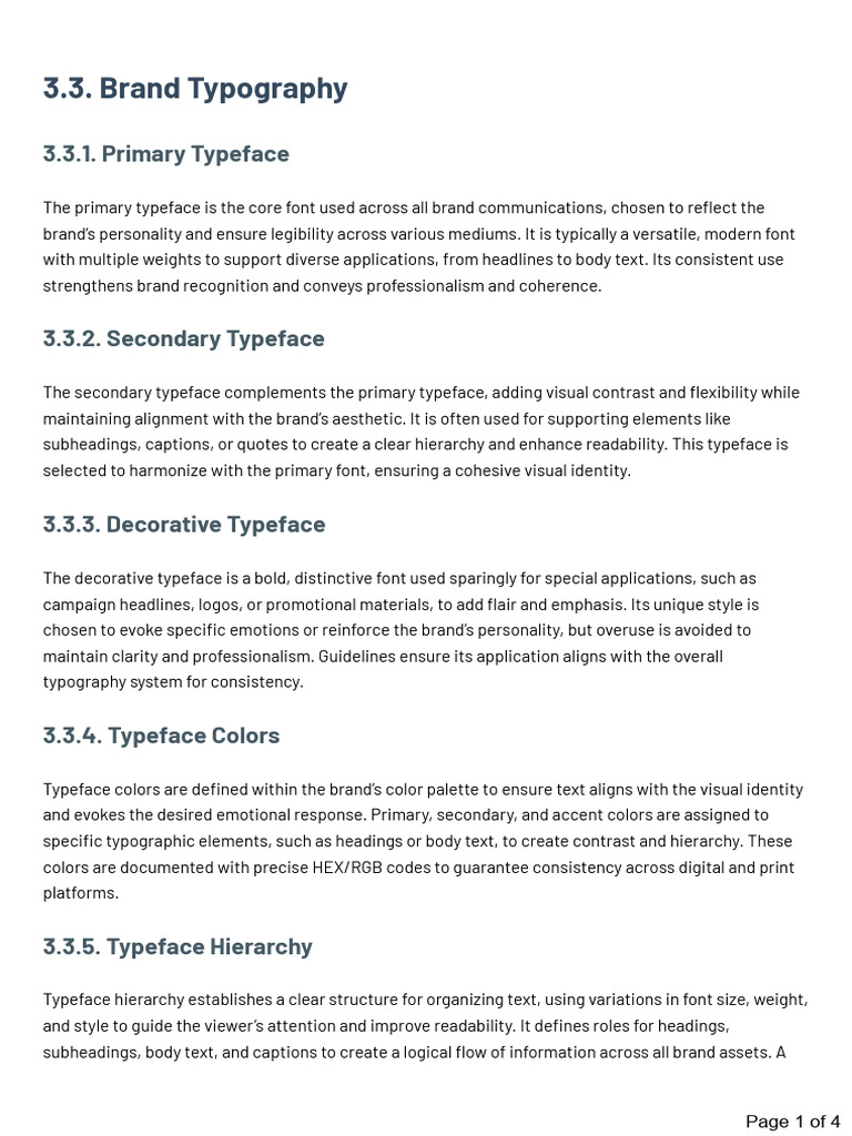 Design - BRAND STRATEGY Outline TEMPLATE - Expansion 04 | PDF | Typography | Typefaces