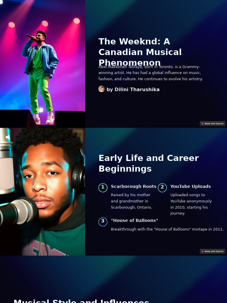 The Weeknd A Canadian Musical Phenomenon | PDF