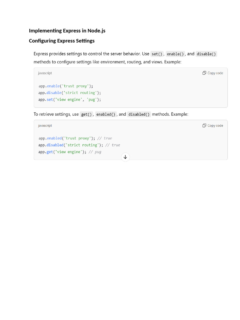 Implementing Express in Node | PDF