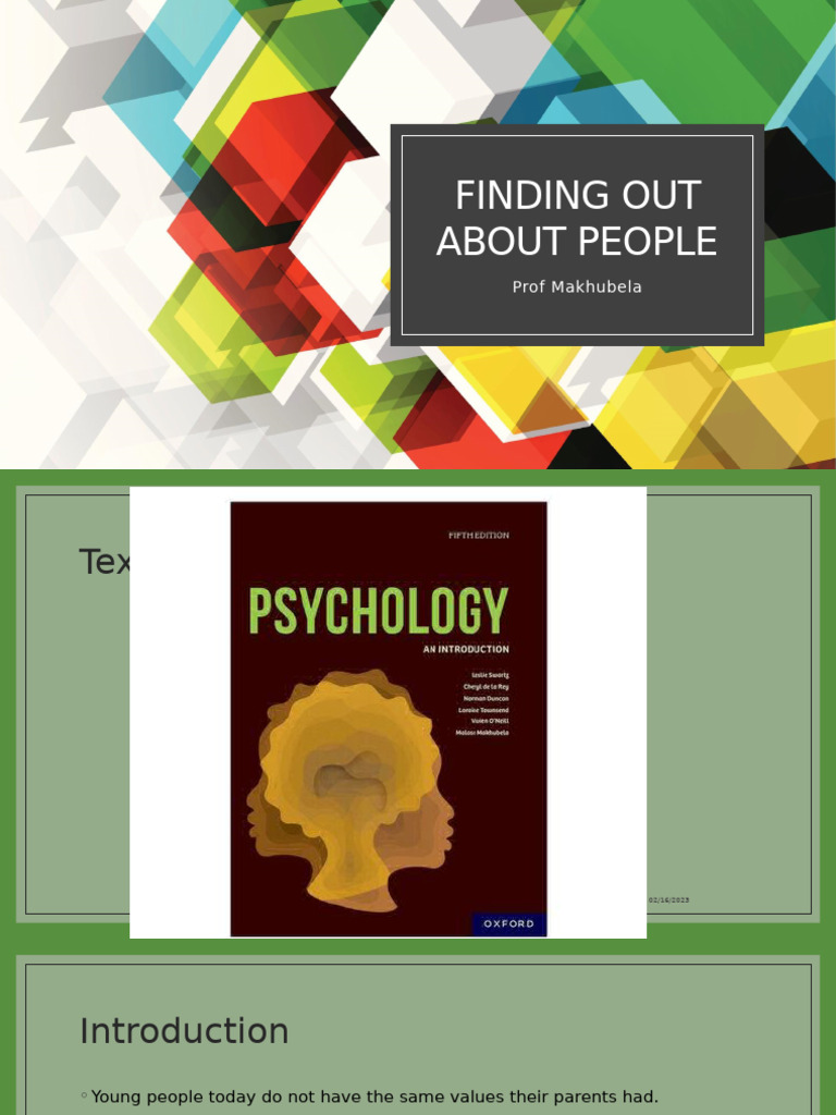 Intro To Psychology Chapter 1 | PDF | Psychology | Science
