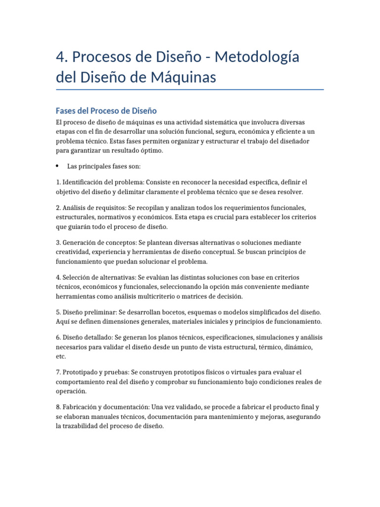 Procesos de Diseno Maquinas | PDF | Diseño | Simulación