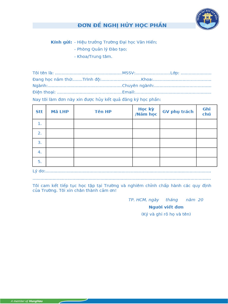 2021 QLDT HuyHocPhan 2 | PDF