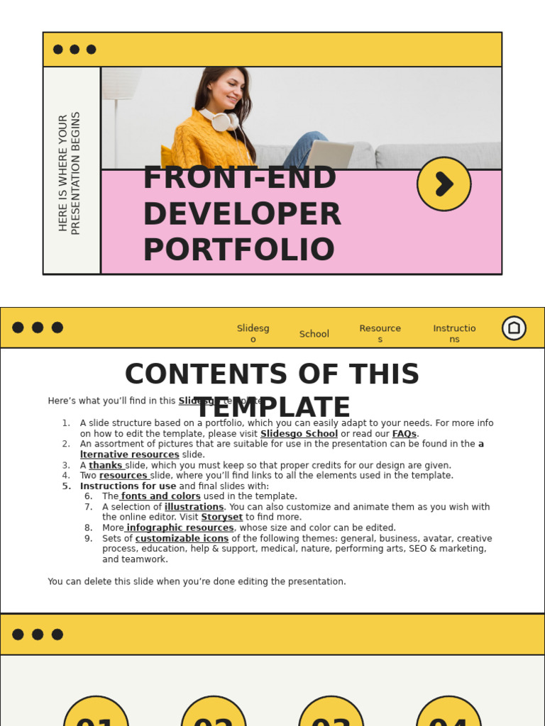 Front-End Developer Portfolio Template | PDF | Planets | Mercury (Planet)