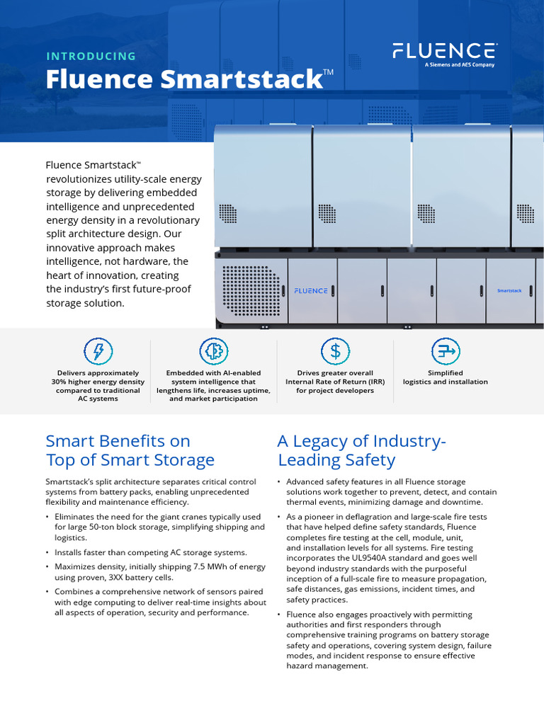 Fluence-Smartstack Brochure | PDF | Electricity | Electric Power