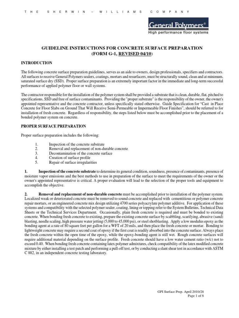 Conc Surf Prep | PDF | Humidity | Concrete