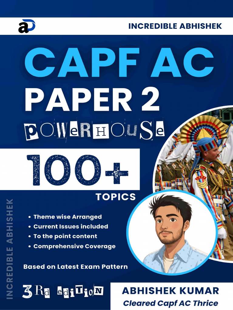 Capf AC Paper 2 Powerhouse 3rd Edition | PDF | Cyberwarfare | Security