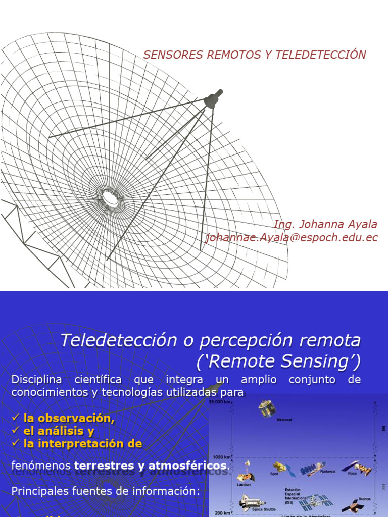 Teledetección: Sensores y Evolución | PDF | Espectro electromagnético ...