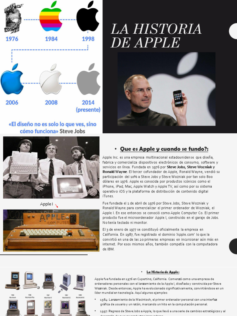 La Historia de Apple | PDF | Apple Inc. | Aplicación movil