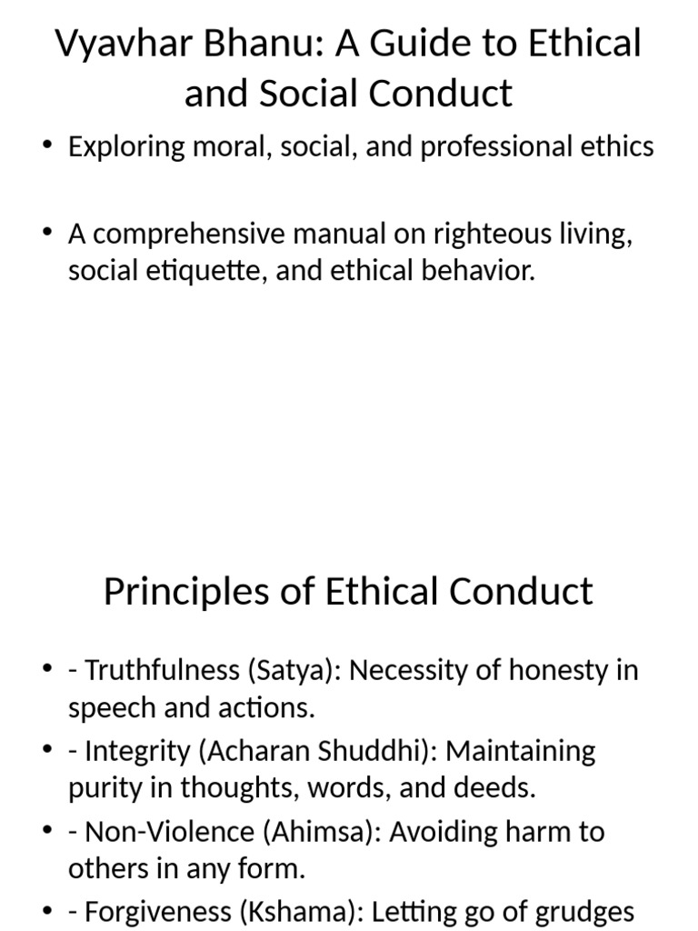 Vyavhar Bhanu Presentation | PDF