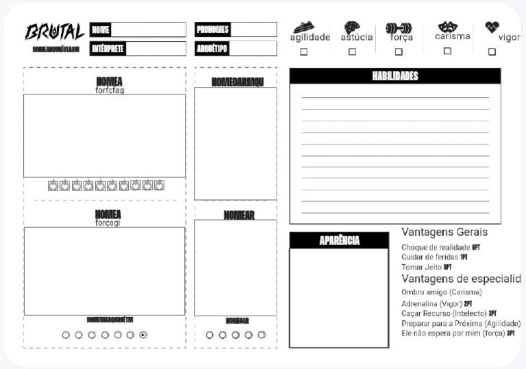 Ficha Do Rafael Brutal - RPG | PDF