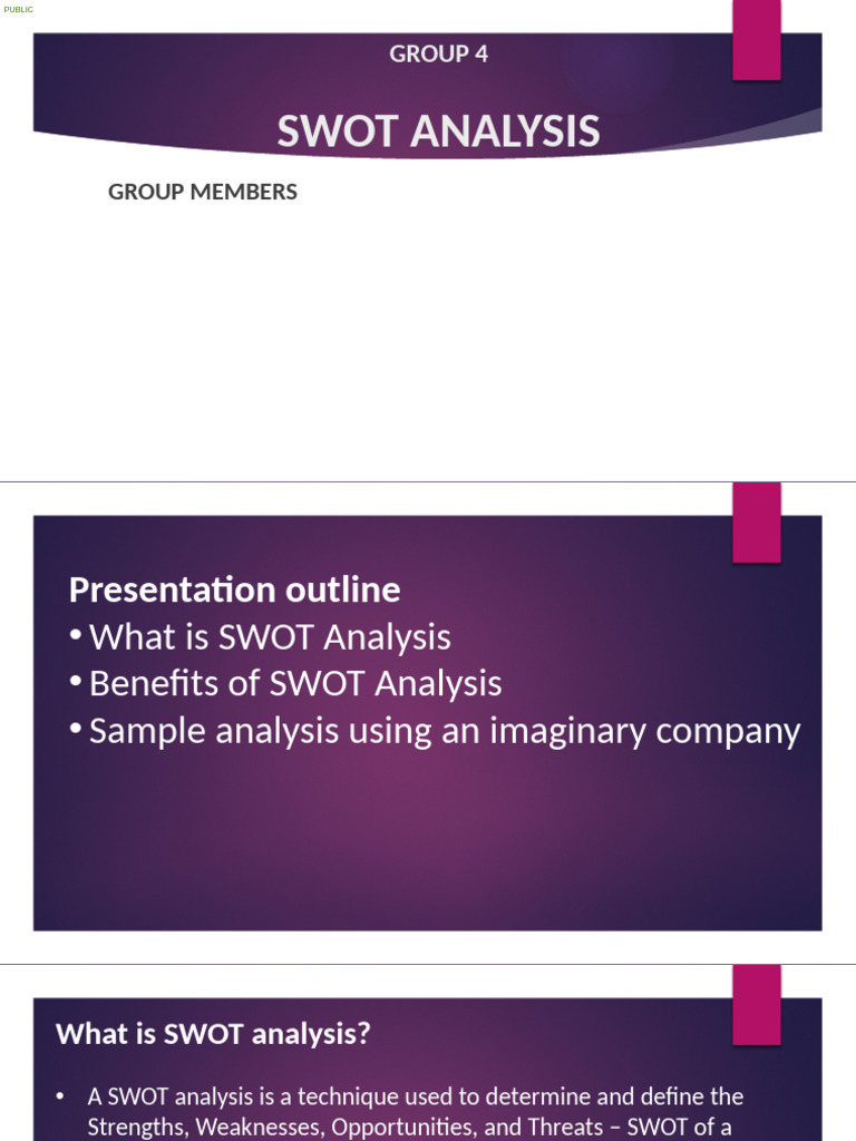 Group 4 - Swot Analysis | PDF | Swot Analysis | Loans