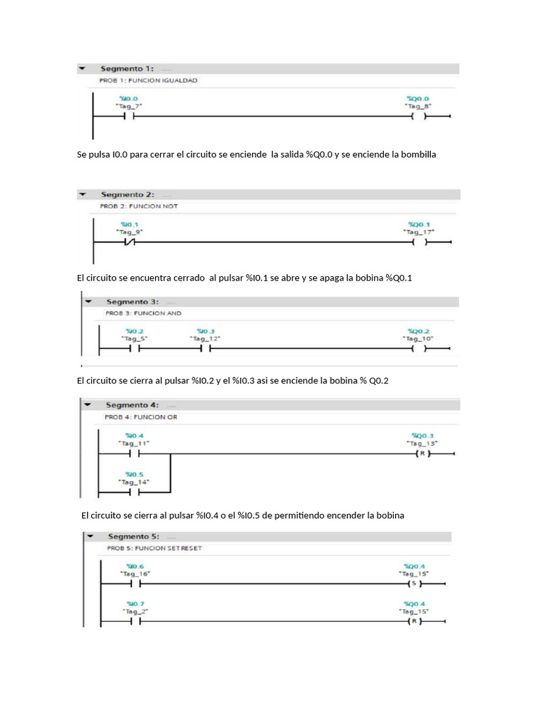 Control de Circuitos y Temporizadores en PLC | PDF