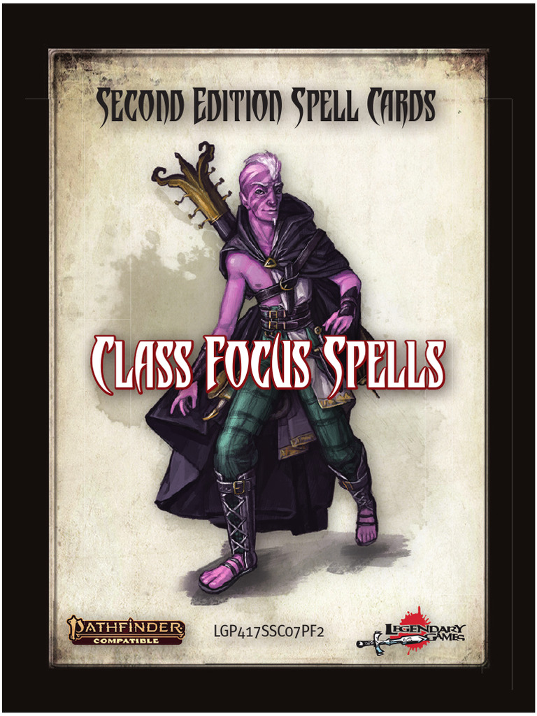 Pathfinder 2E Class Focus Spells Cards | PDF | Copyright | License