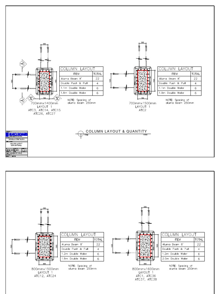 2024-NOV-18 - MCC - Foundation Column Layout - Conventional | PDF