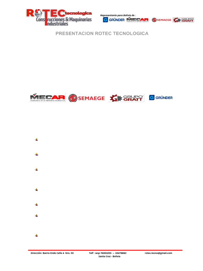 Presentacion Rotec Tecnologica Final | PDF | Matadero | Business