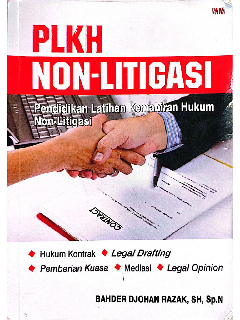 PLKH NON LITIGASI (BAHDER DJOHAN RAZAK, SH, SPN) | PDF