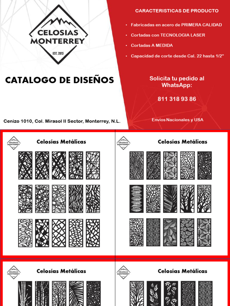 Nuevo Catalogo Celosias Mty | PDF