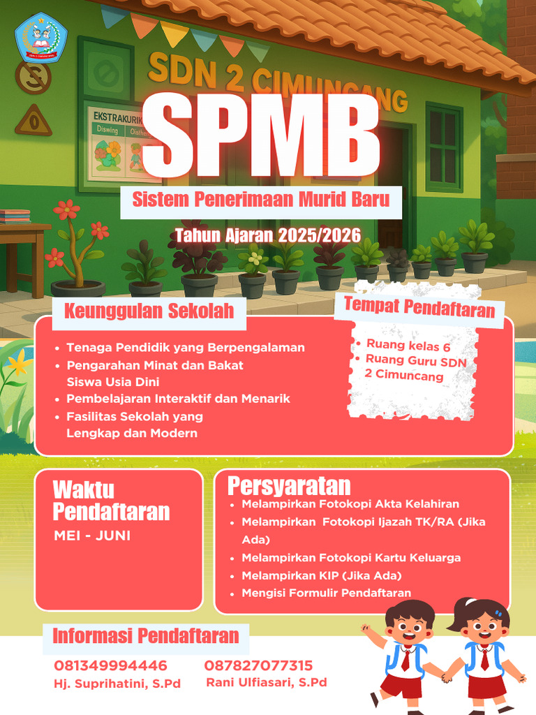 Pamflet SPMB SDN 2 Cimuncang 2025 (2) | PDF