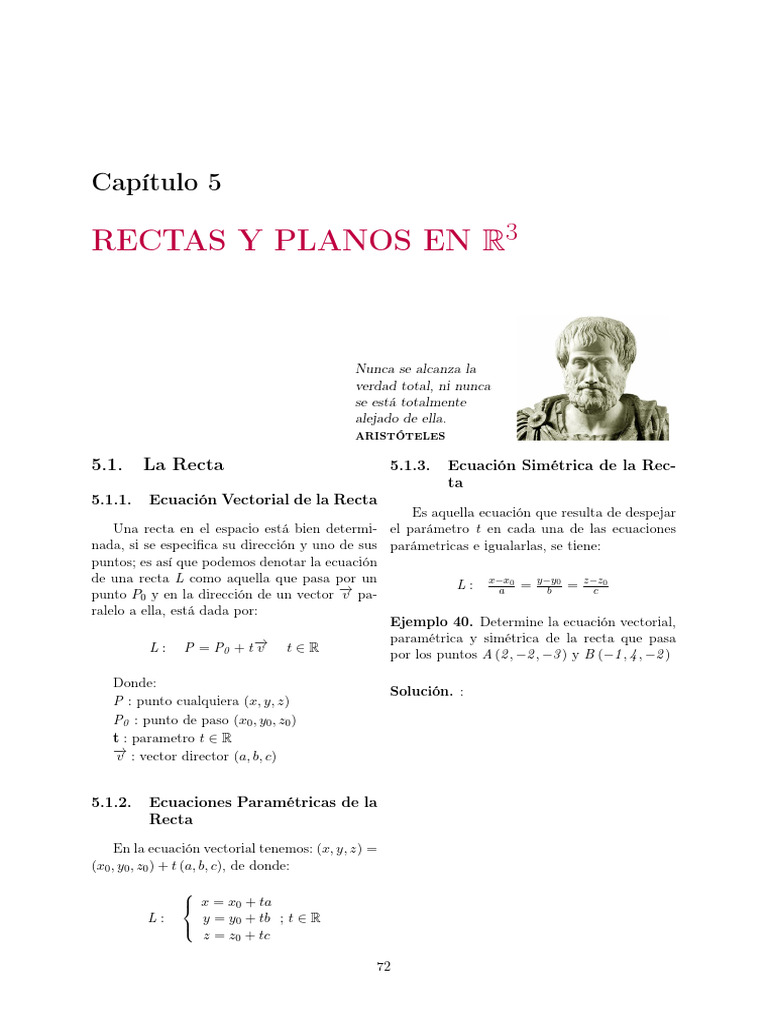 Imi Sem 5 s1 s2 Rectas en r3 | PDF | Línea (geometría) | Ecuaciones