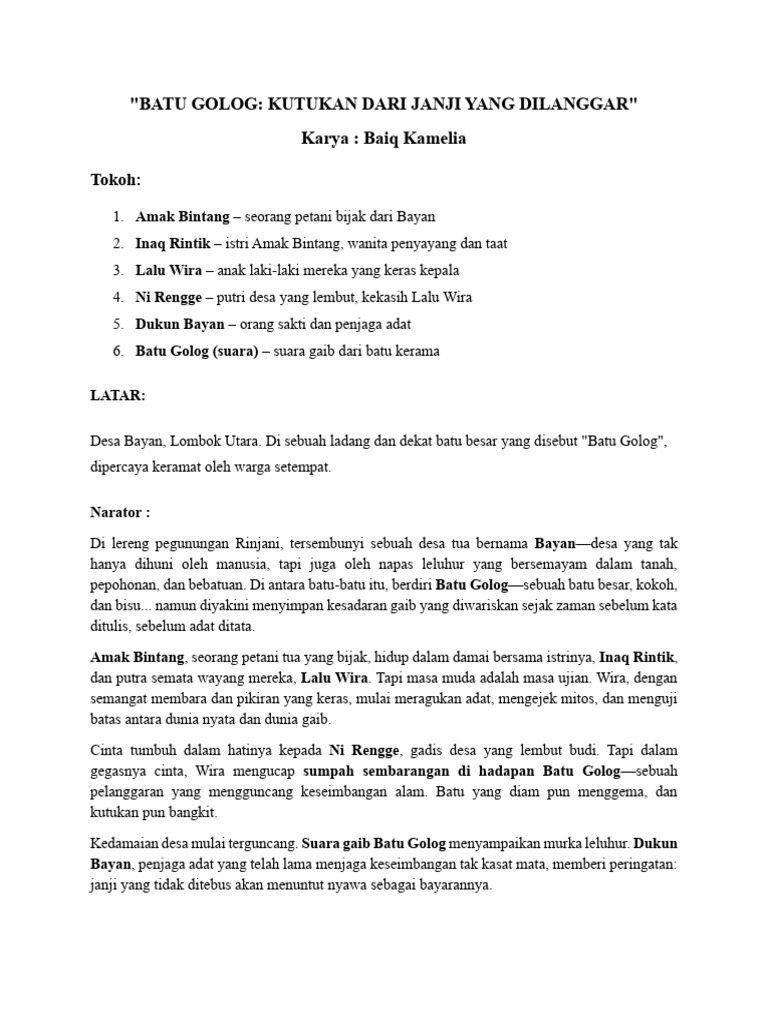 Naskah Batu Golog | PDF