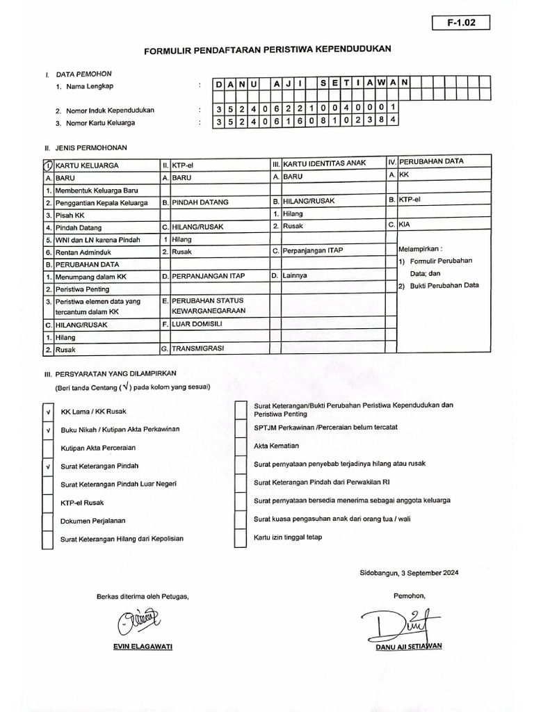 Pindah Danu Aji Setiawan | PDF