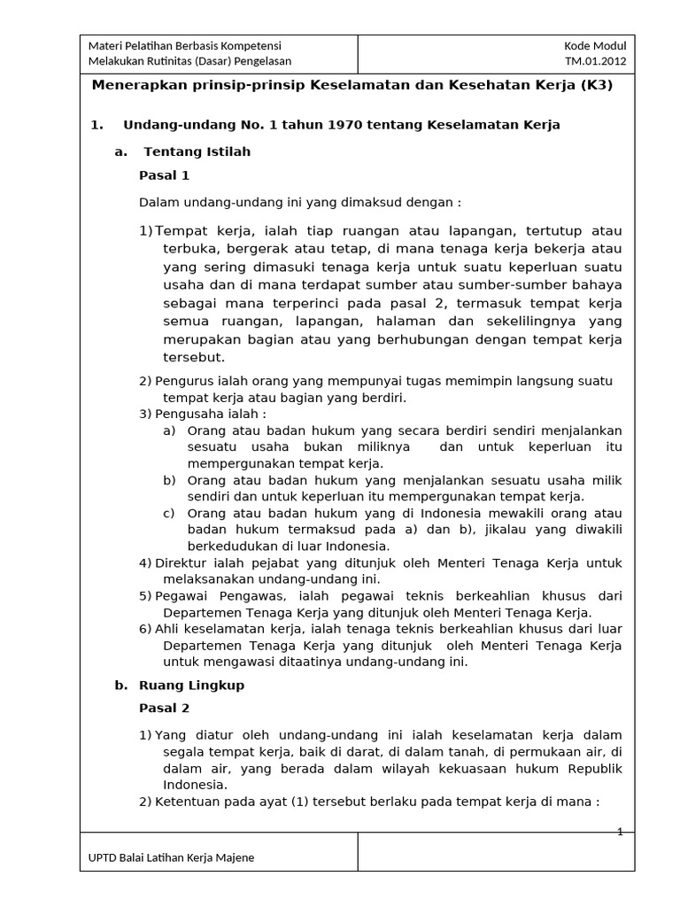 Modul Pelatihan Las Listrik K3 | PDF