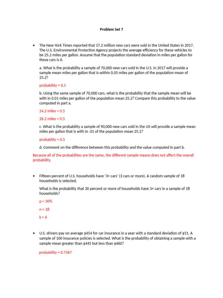 Problem Set 7 | PDF
