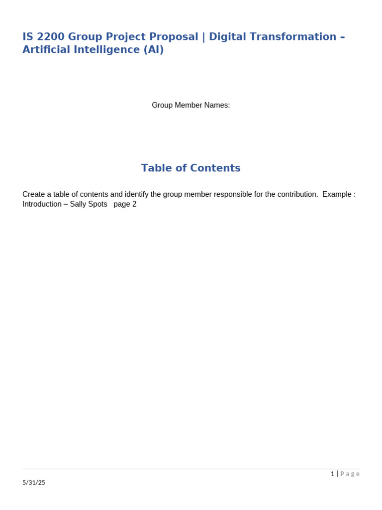 2200groupprojectproposaltemplate Fall2024 | PDF