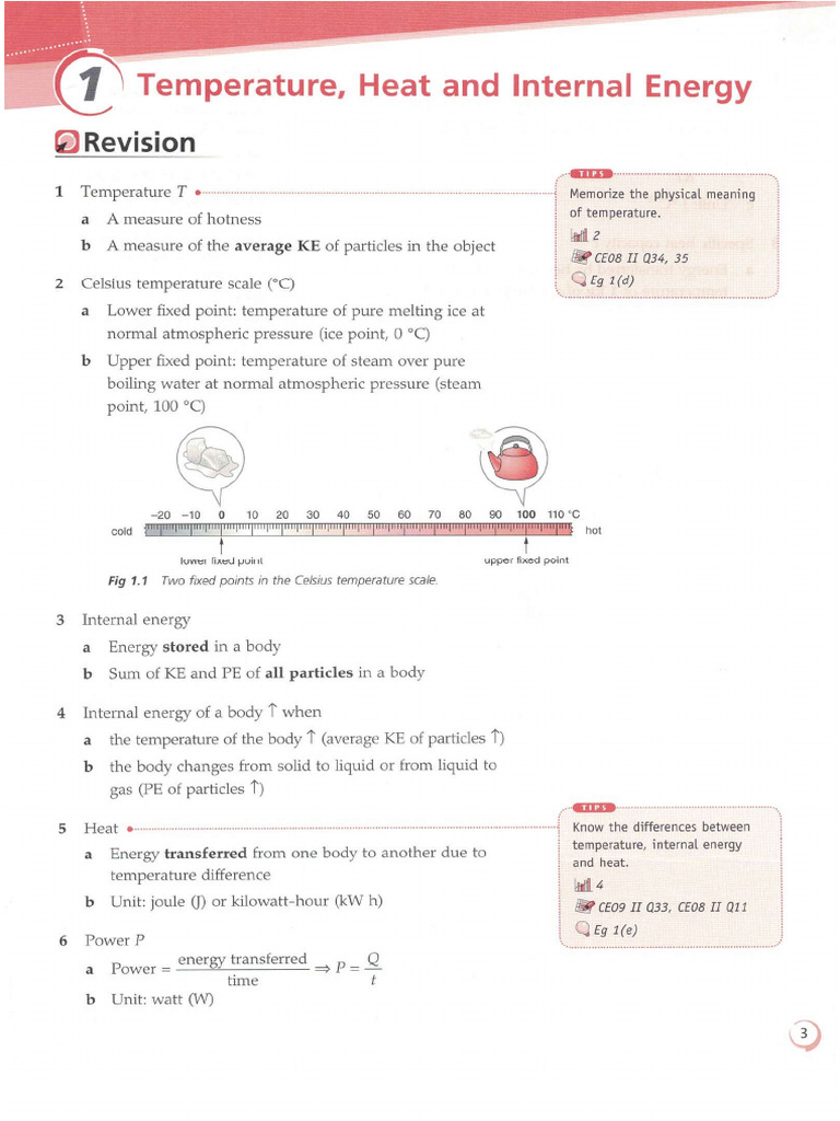 1 Temperature, Heat & Internal Engergy | PDF