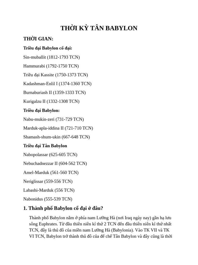 TH I K Tân Babylon | PDF