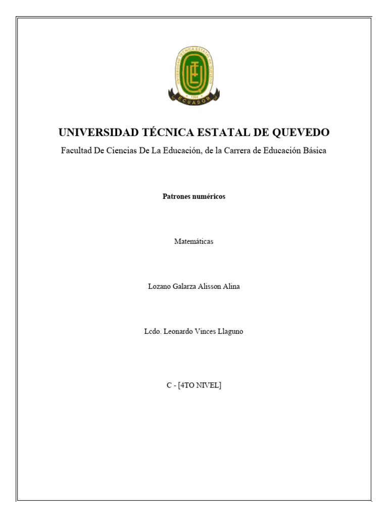 Patrones Numericos | PDF