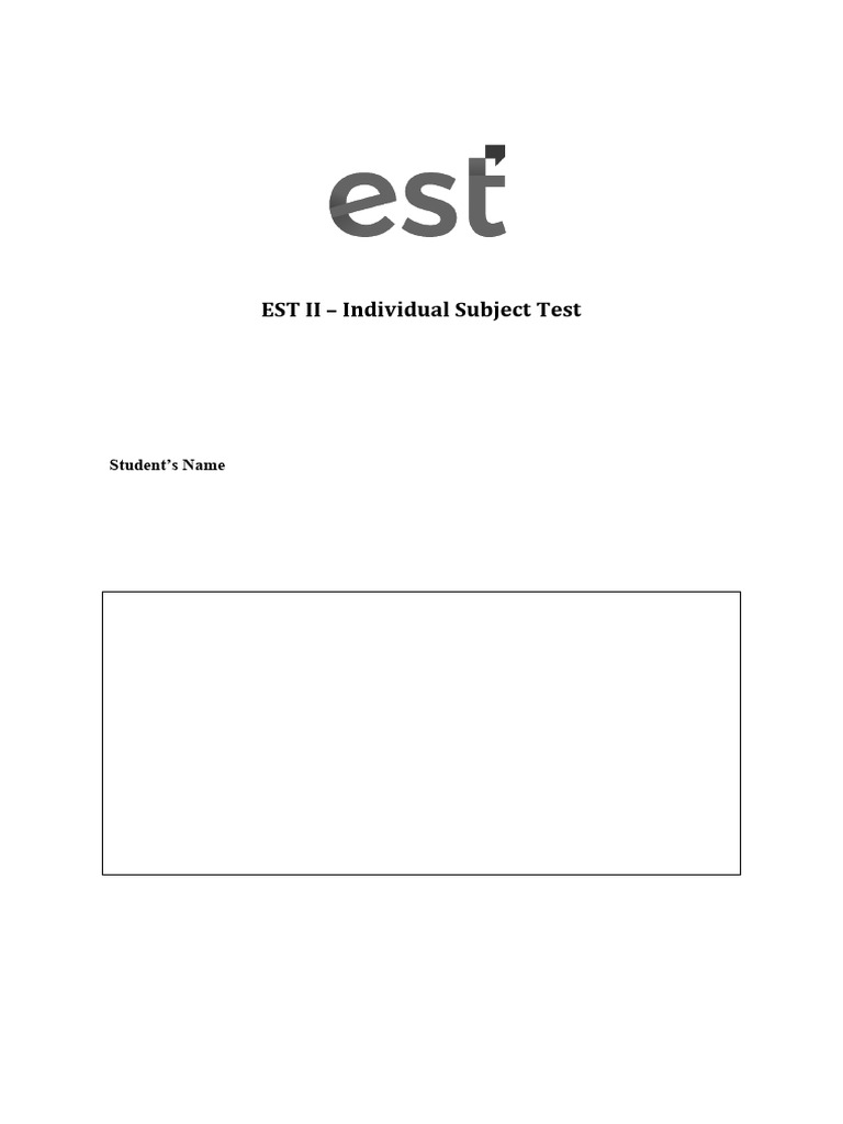 EST II Math Level 2 Exam Overview | PDF | Area | Function (Mathematics)