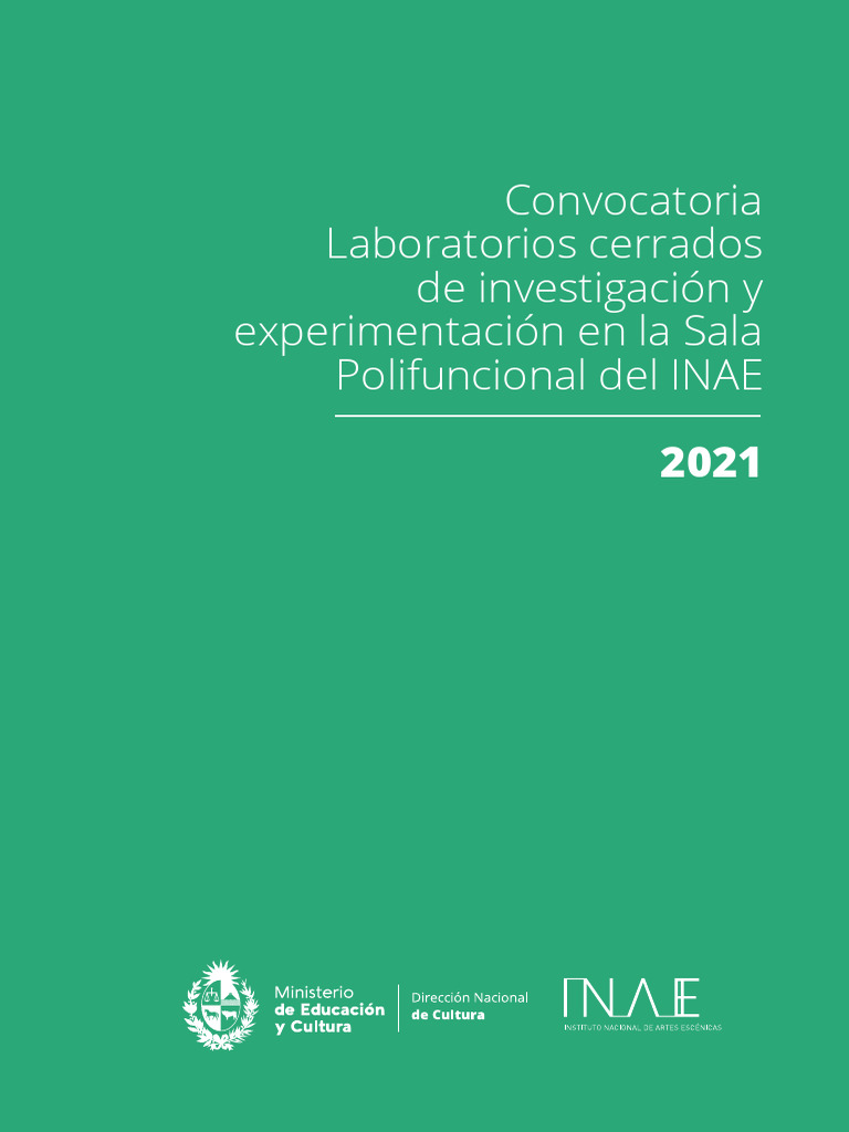 Convocatoria - Inae - Laboratorio Cerrados de Investigación y ...