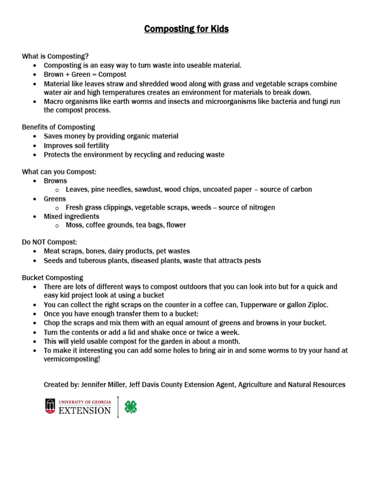 Composting With Kids | PDF | Compost | Decomposition