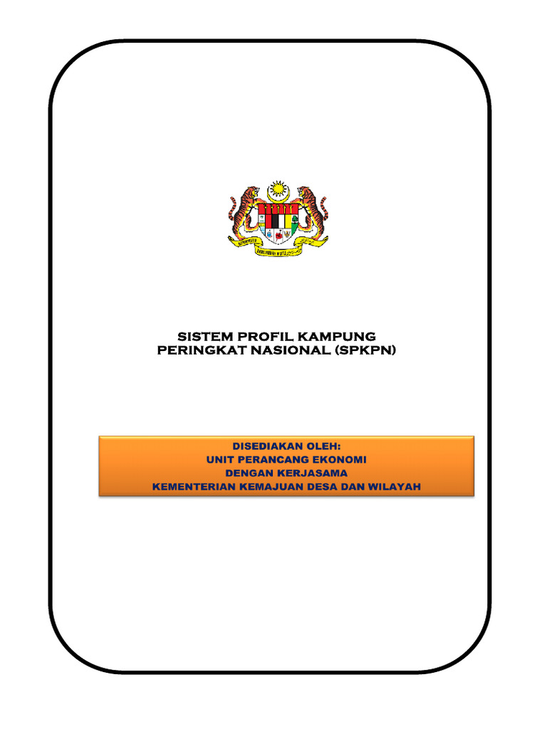 Lampiran I Format Buku Profil Kampung | PDF