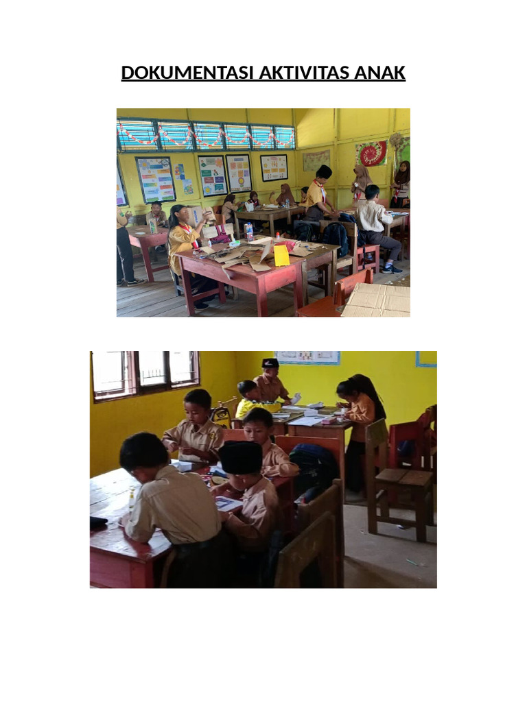 Dokumentasi Aktivitas Anak | PDF