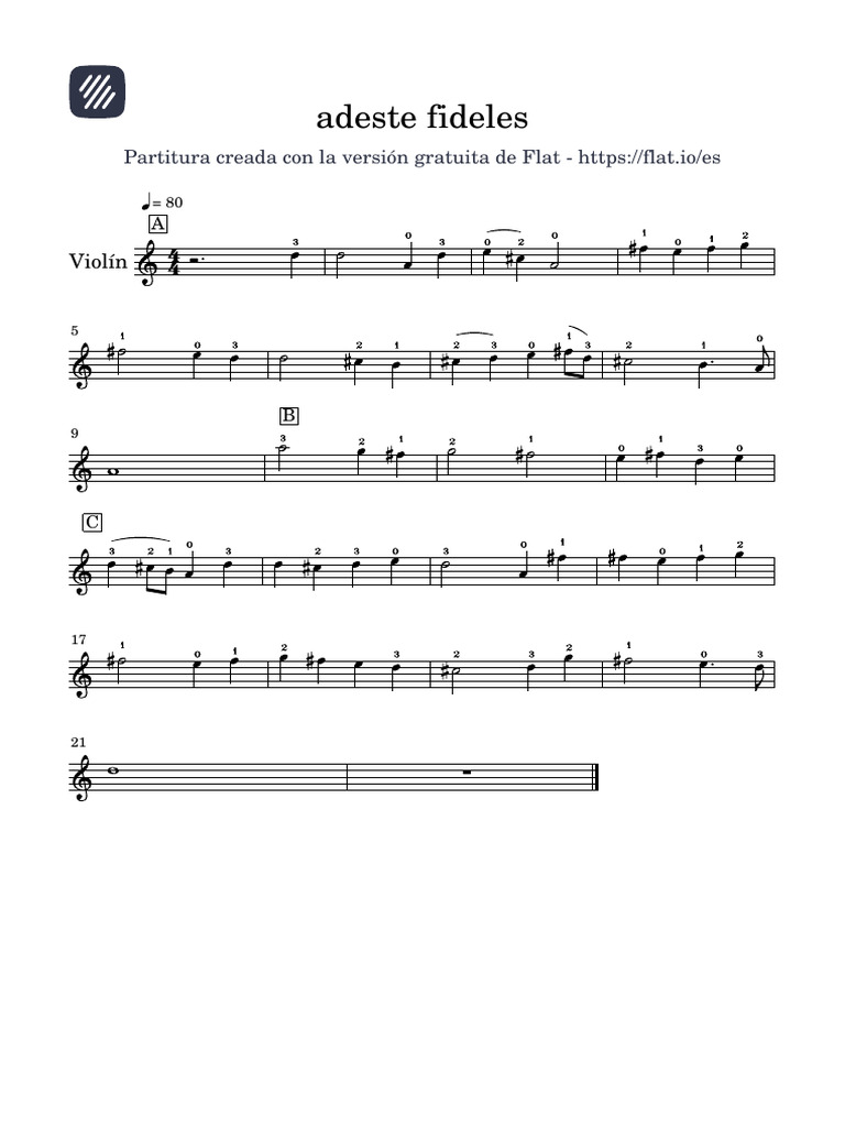 Adeste Fideles | PDF