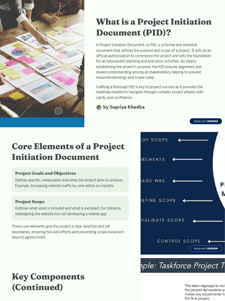 What Is A Project Initiation Document PID | PDF | Business