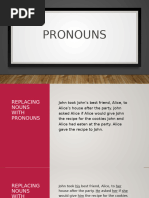 French Pronoun Reference Table | PDF | Object (Grammar) | Syntax